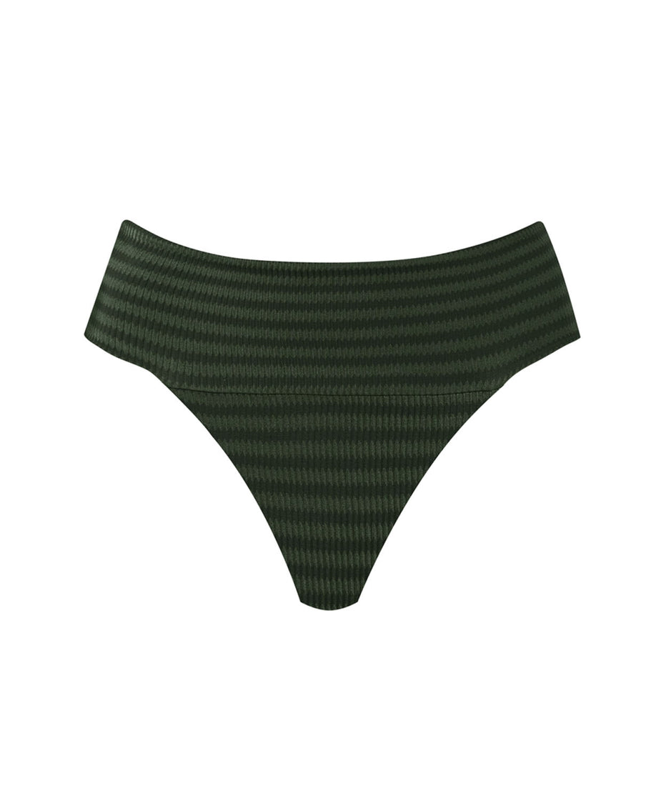 Olive Banded High Waist Bottoms | PQ Swim