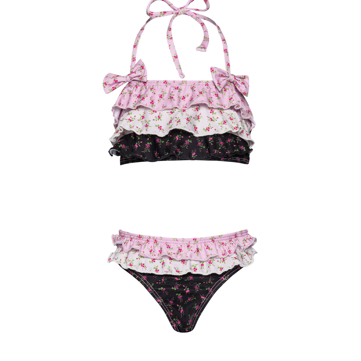 Kids Rosebud Ruffle Bow Bikini | PQ Swim