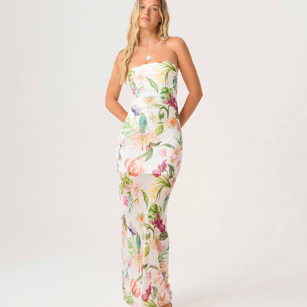 Paradise Bloom Sofia Tube Dress | PQ Swim