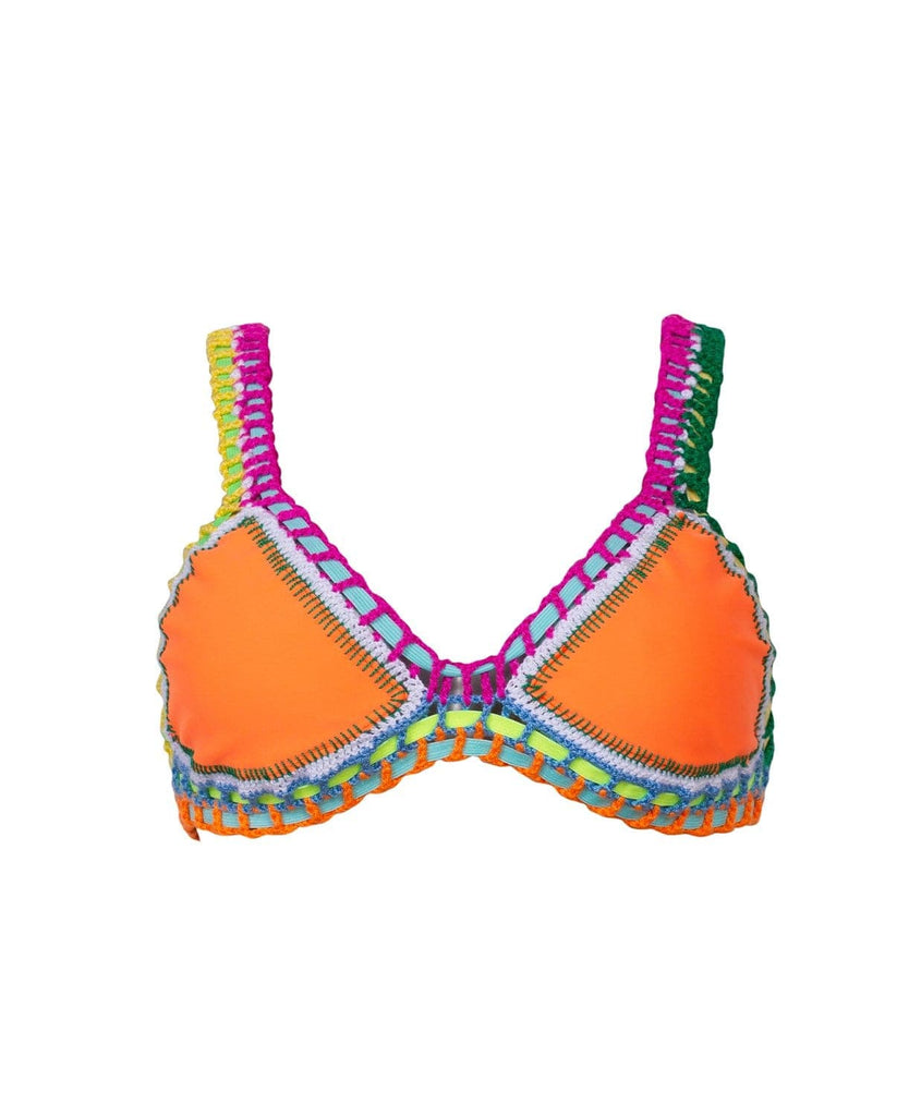 Orange Crochet Bikini - Ferrarini Mango Tango Swim Top#N# #N# #N# #N ...